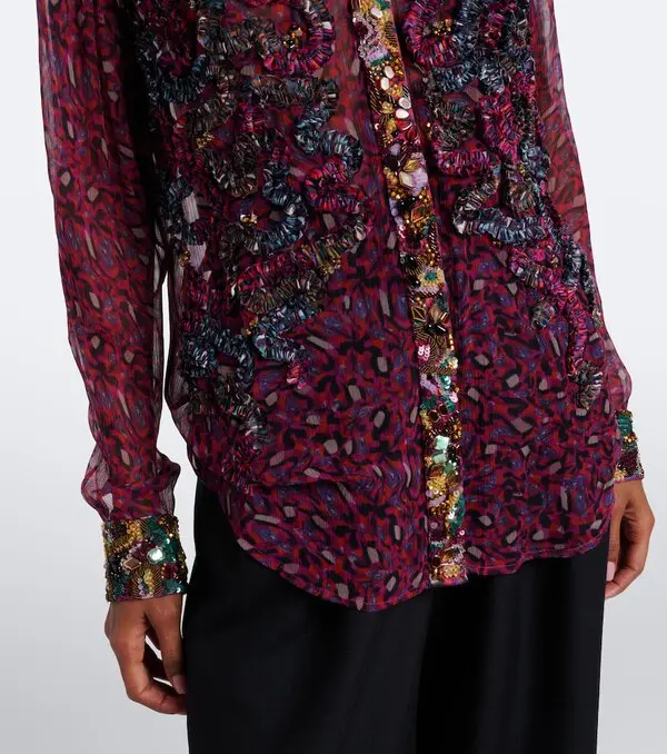 Dries Van Noten Embellished Embroidered Shirt