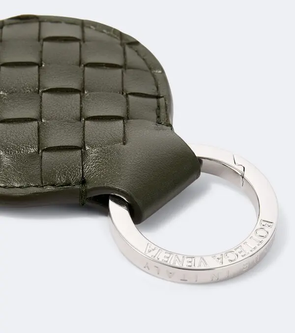 Bottega Veneta Intrecciato Small Leather Keychain