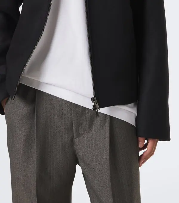 Bottega Veneta Leather-trimmed Wool Felt Jacket