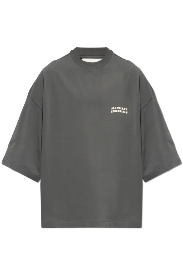 Fear Of God Cotton T-shirt With Print - Grey