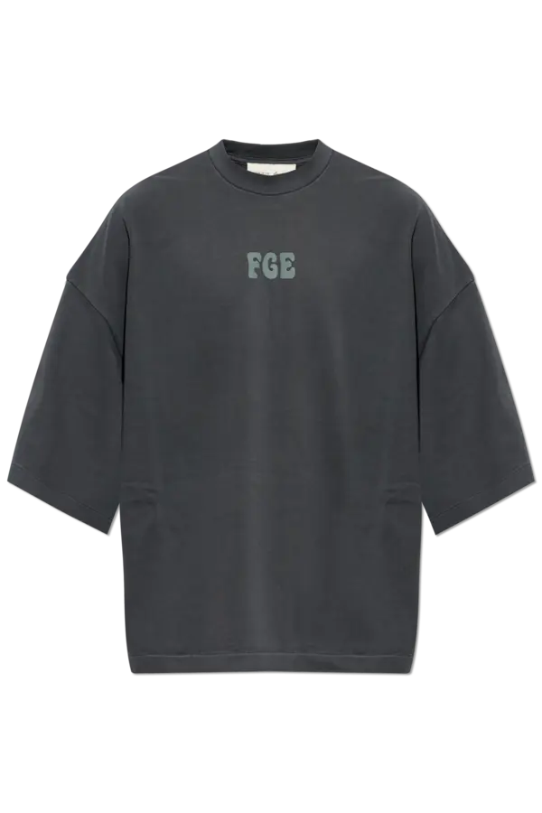 Fear Of God Cotton T-shirt With Print - Grey