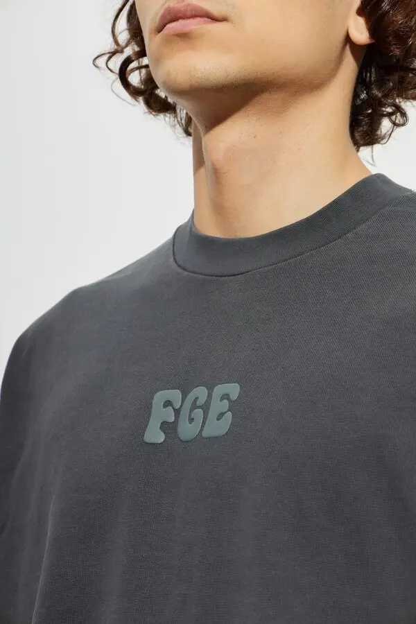 Fear Of God Cotton T-shirt With Print - Grey