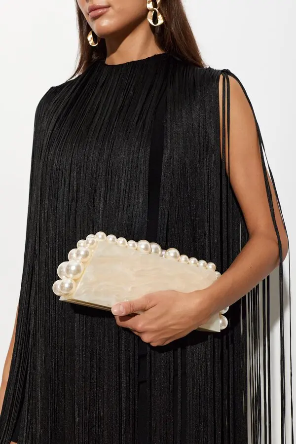 Cult Gaia Eos Lungo Clutch - Cream