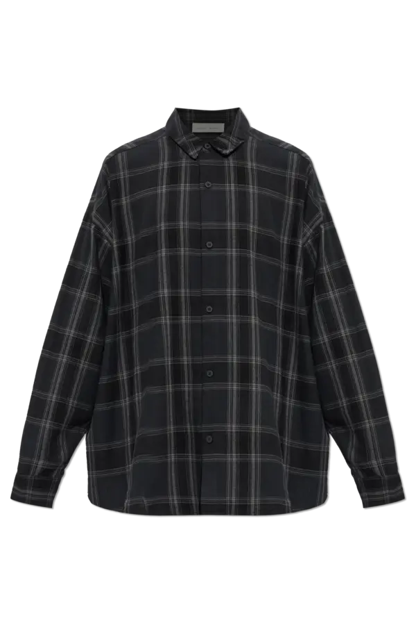 Fear Of God Cotton Checked Shirt - Grey