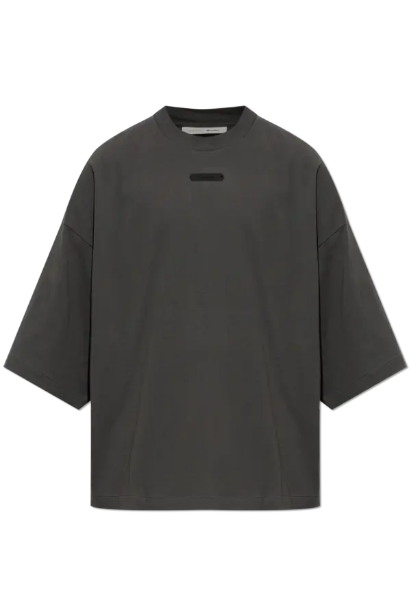 Fear Of God Cotton T-shirt With Sewn-in Logo - Grey