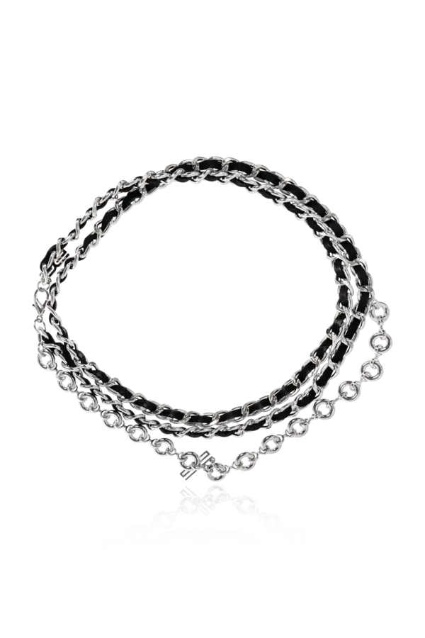 GESTUZ Gzzinnia Logo Belt - Silver