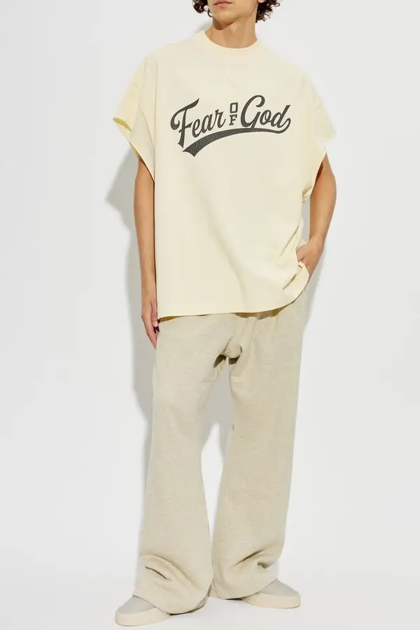 Fear Of God Long Sleeve Cotton T-shirt With Print