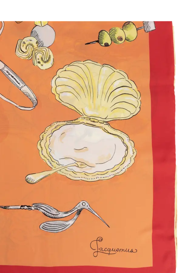 Jacquemus Silk Scarf - Orange