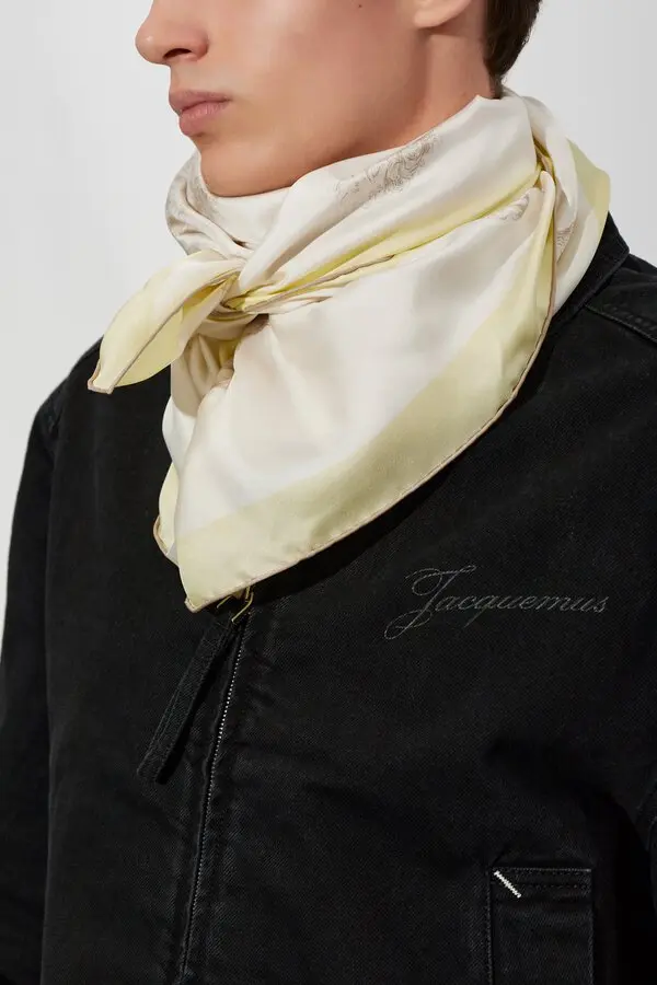 Jacquemus Silk Scarf 'caniche - Cream