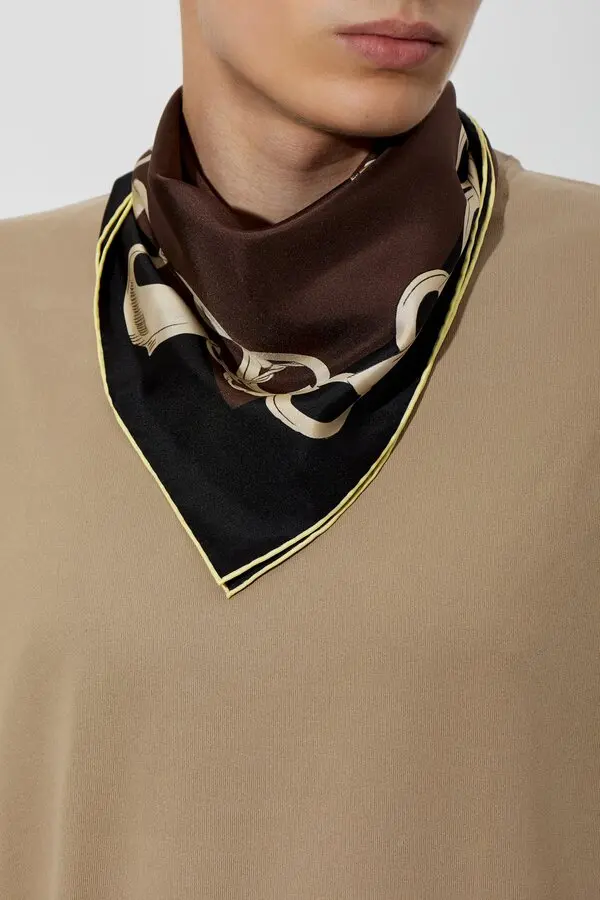 Jacquemus Silk Scarf ‘pampille - Brown