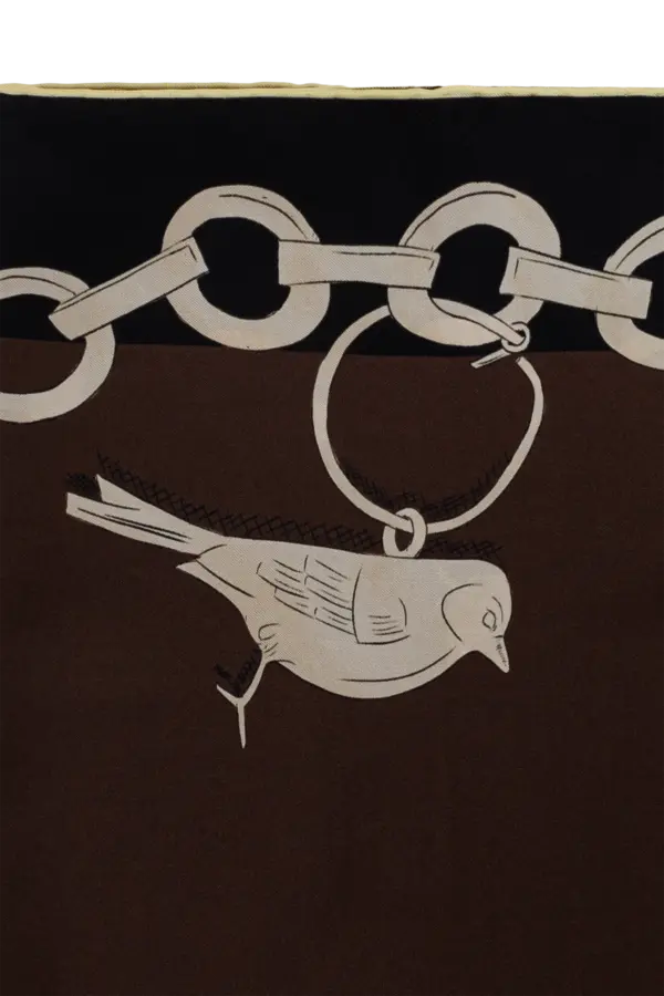 Jacquemus Silk Scarf ‘pampille - Brown