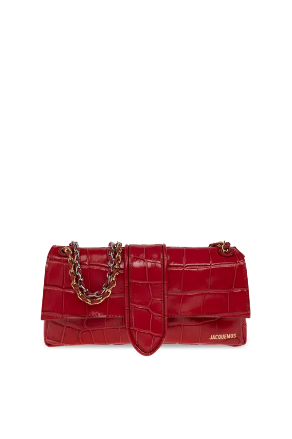 Jacquemus Bambino Chaine' Leather Bag - Red