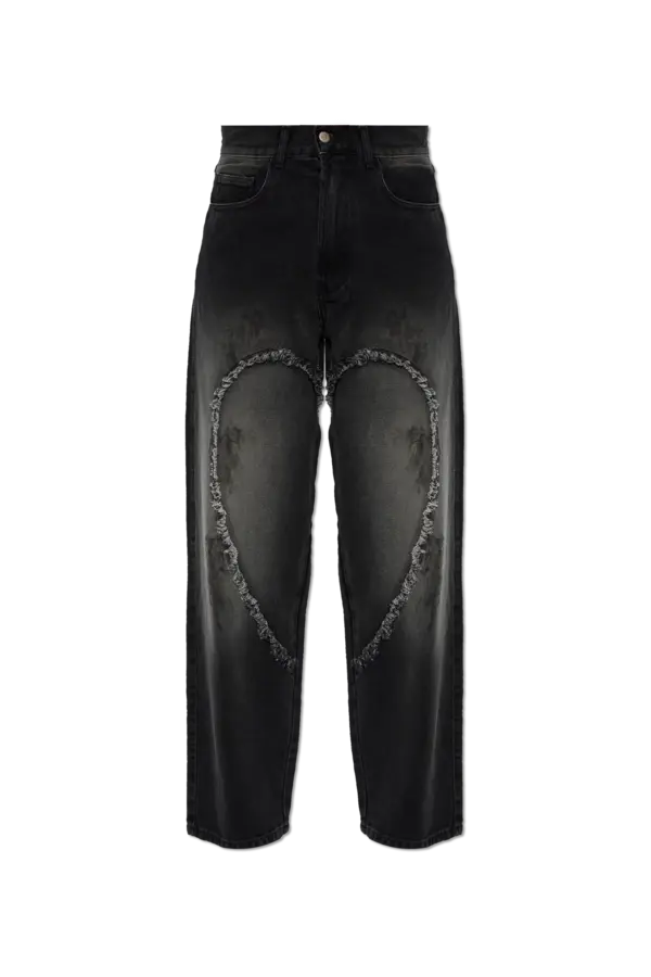 CARNE BOLLENTE Vintage Effect Jeans - Black