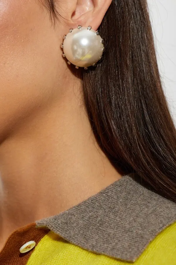 Marni Earrings With Glass Pearl