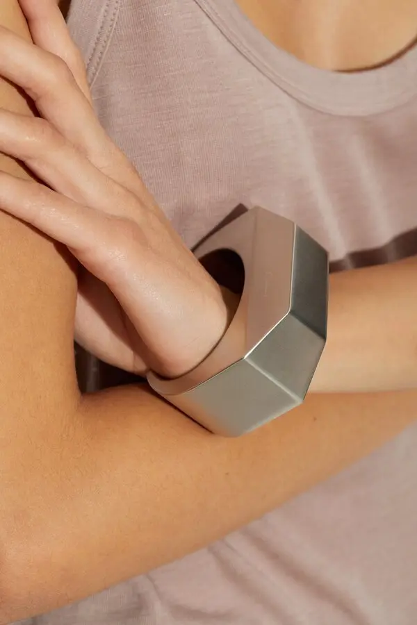 Rick Owens Bevelet’ Bracelet With Engraved Logo