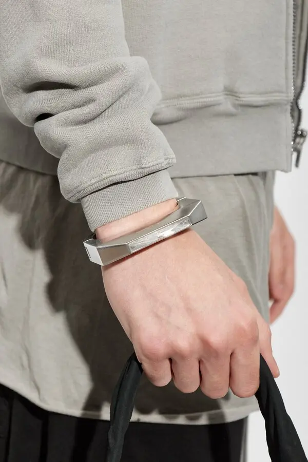 Rick Owens Bracelet With A Crystal Pyramid