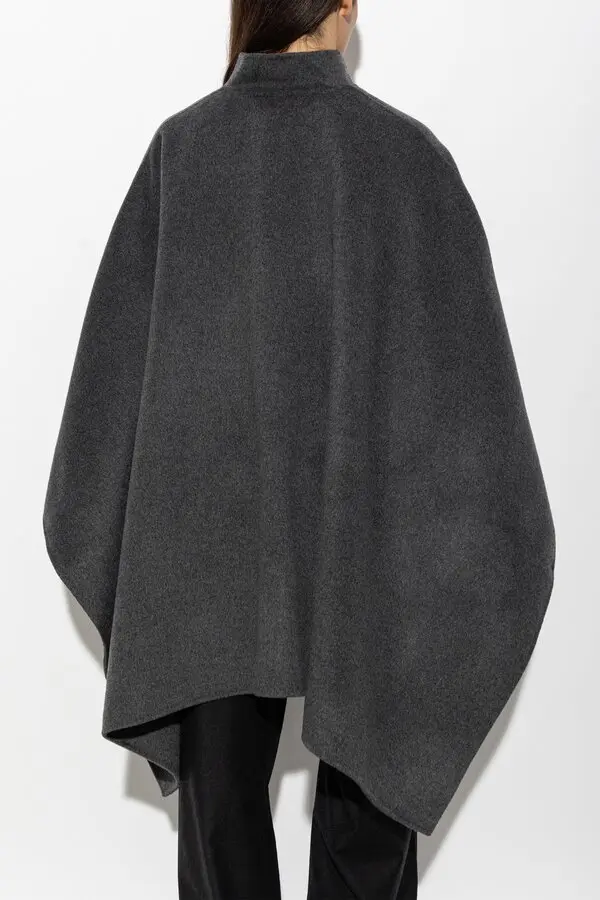 RÓHE Wool Poncho With Turtleneck