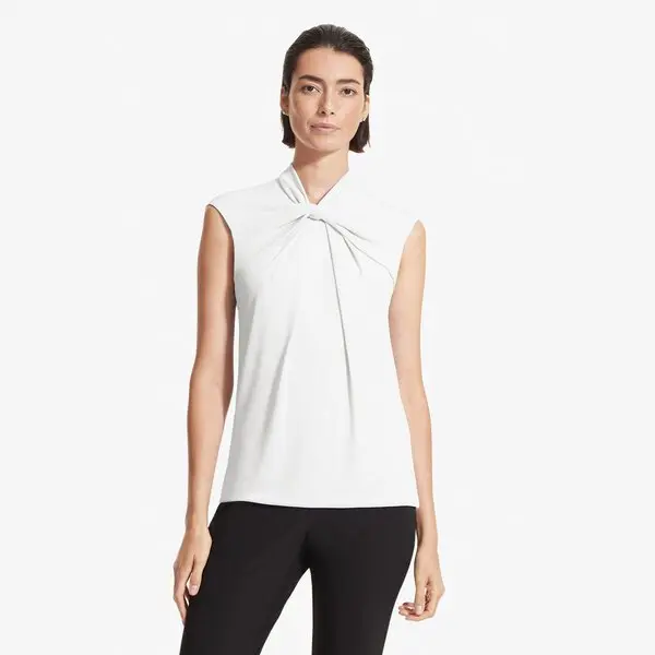 M.M.LAFLEUR Walters Top Knit Crepe:: Ivory