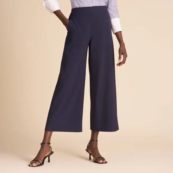 M.M.LAFLEUR Elena Travel Culotte Origamitech:: Dark Navy