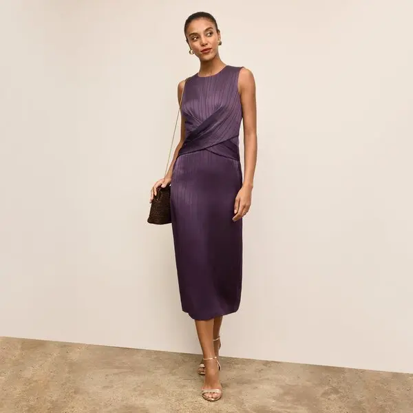 M.M.LAFLEUR Gabriette Dress Luxe Pointelle:: Deep Plum