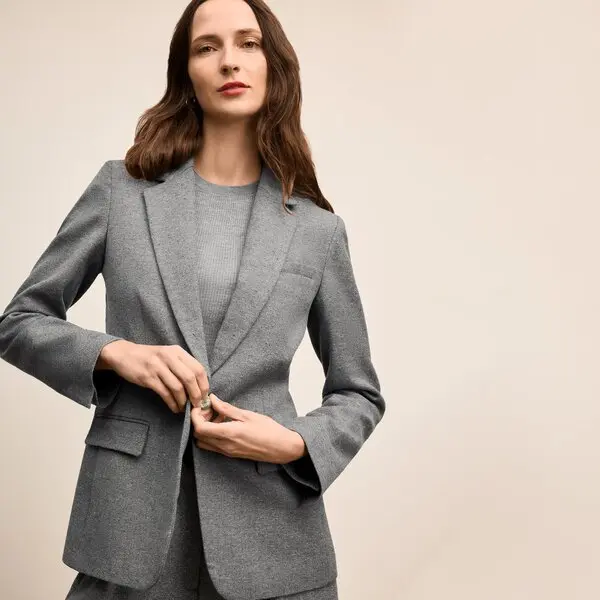 M.M.LAFLEUR Yiyan Classic Blazer Heritage Tweed:: Gray Multi