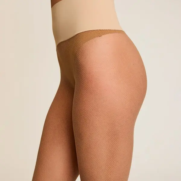 COMMANDO® Very Fine Fishnet Tights - Buff