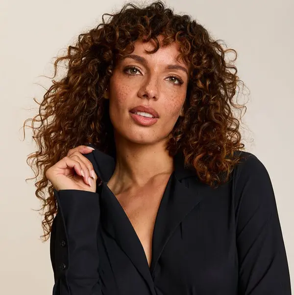 COMMANDO® Commando Classic Blousey Button Down Bodysuit - Black