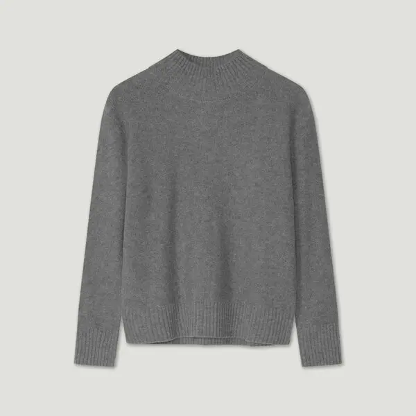 NONCHI CASHMERE Nordlys Sweater:: Majestic Grey