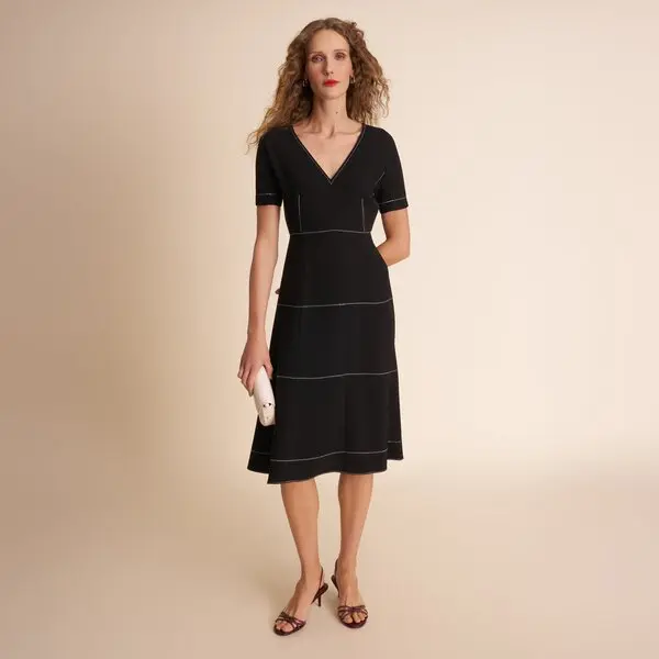M.M.LAFLEUR Kinta Jetset Dress In Black
