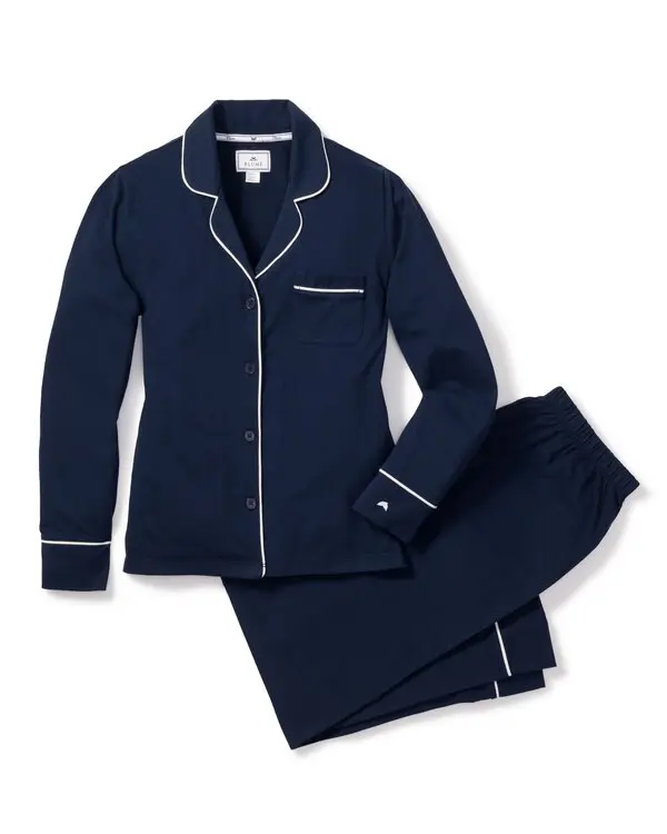 PETITE PLUME Pima Pajama Set In Navy - One-color