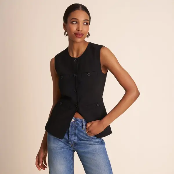 M.M.LAFLEUR Aliza Travel Vest Origamitech:: Black