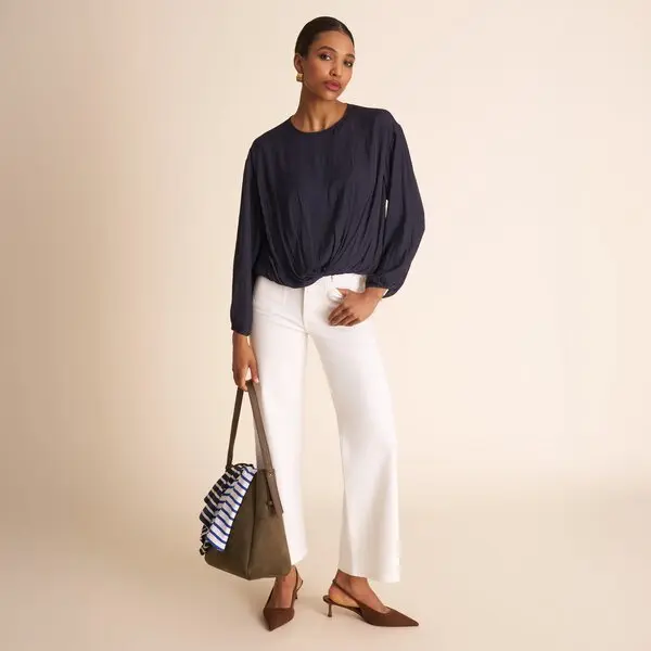 FRAME Le Slim Palazzo Modernist Pocket:: Au Natural Clean Aucle - One-color