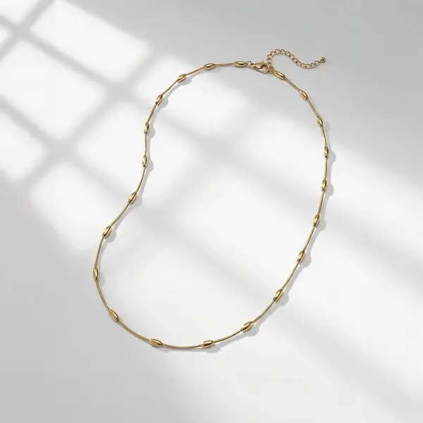 M.M.LAFLEUR Gold Plated Stainless Steel Necklace