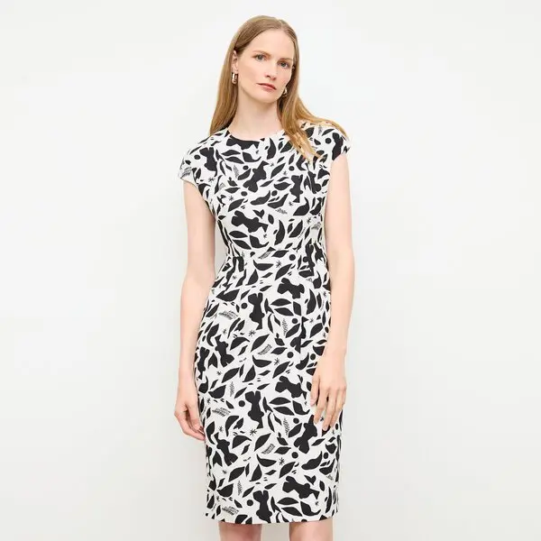 M.M.LAFLEUR Masha Dress Printed Eco Heavy Soft Wave:: Icon Print - One-color