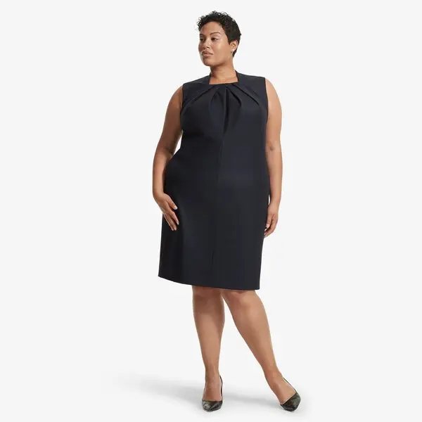 M.M.LAFLEUR Lucinda Dress Sharkskin:: Ink