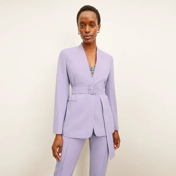 M.M.LAFLEUR Twidwell Blazer Origamitech:: Light Orchid - One-color
