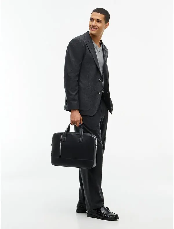 Tommy Hilfiger Signature Stripe Pebbled Laptop Bag