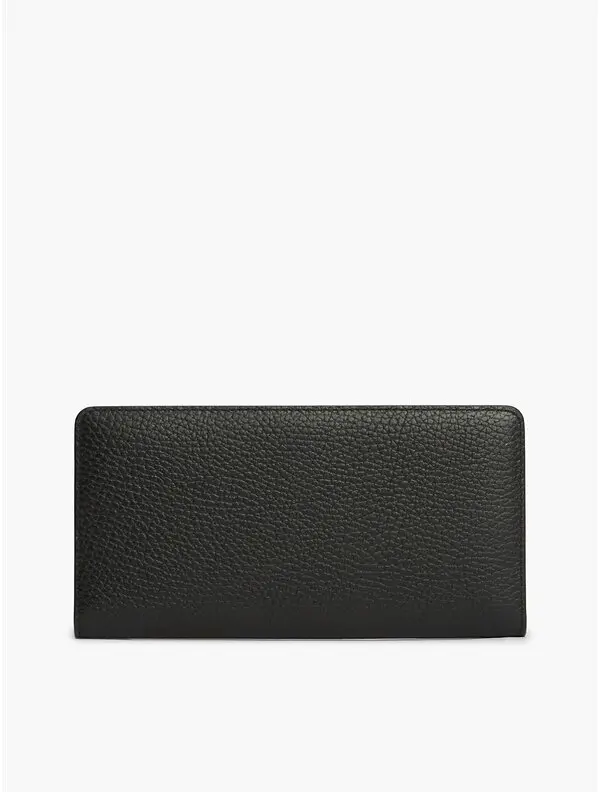 Tommy Hilfiger Pebbled Leather Long Bifold Wallet