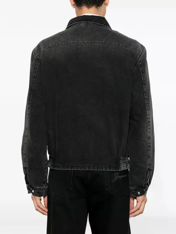 ARTE ANTWERP Logo-embroidered Denim Jacket