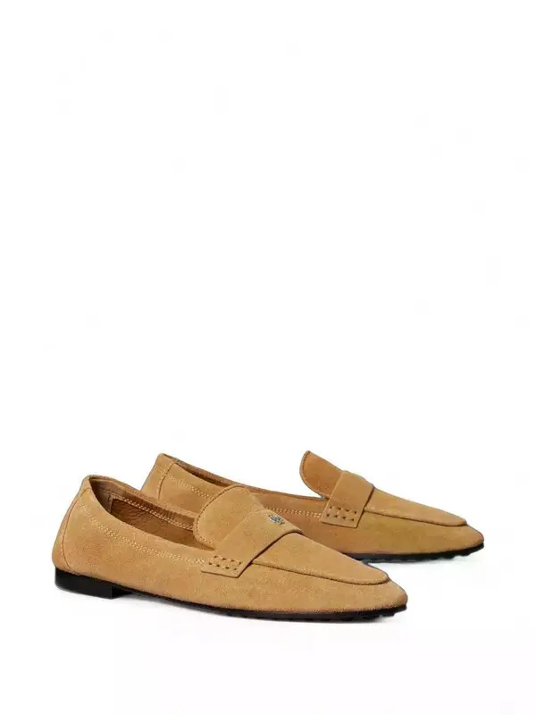 Tory Burch Suede Ballet Loafers - Neutrals