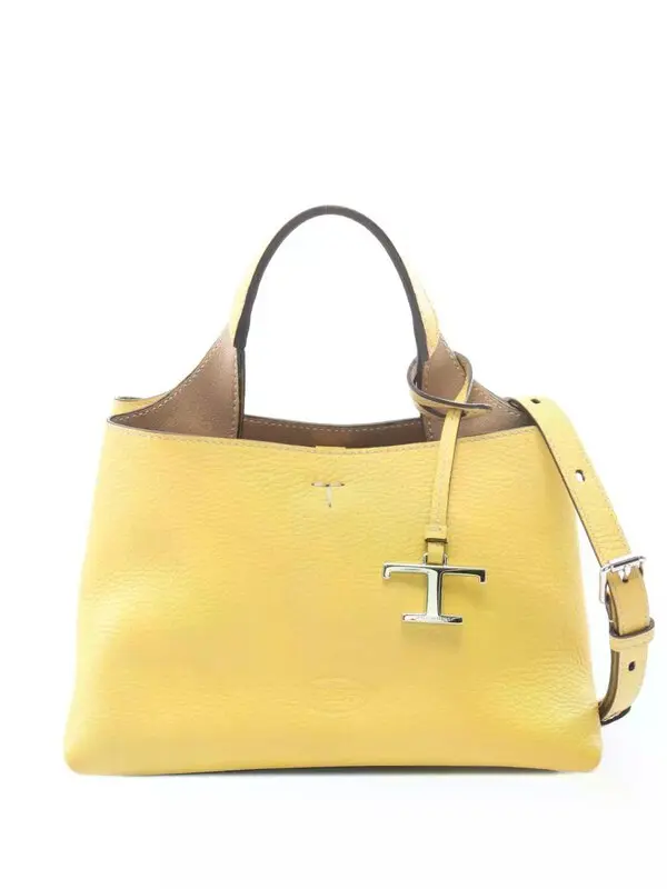 TOD'S Micro T Timeless Two-way Tote Bag - Yellow