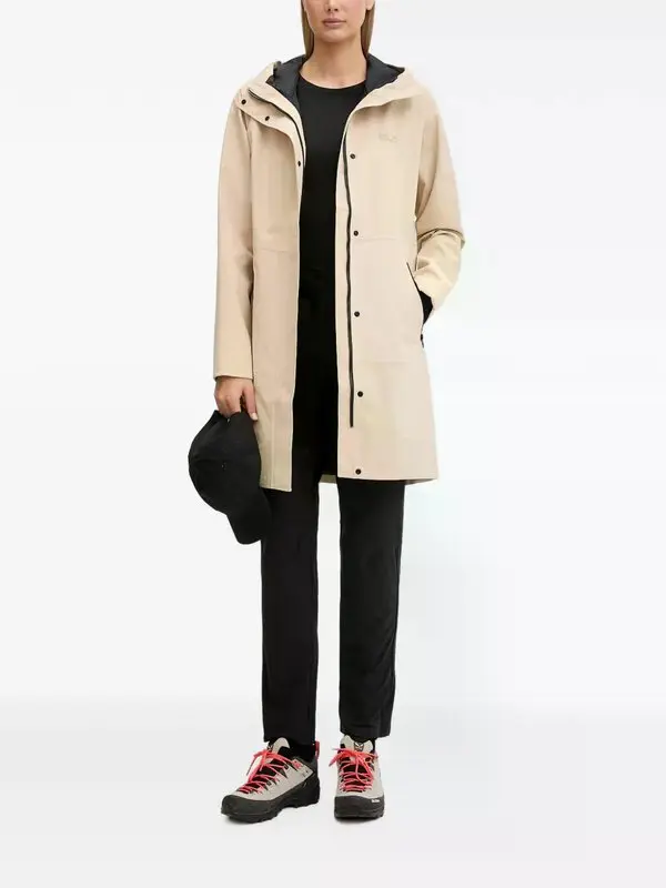 JACK WOLFSKIN Onera 2l Hooded Zip-up Coat - Neutrals