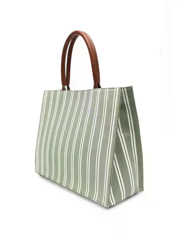 MAISON123 Striped Cotton Tote Bag
