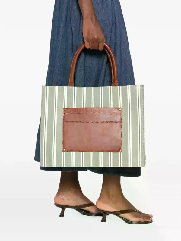 Maison123 Striped Cotton Tote Bag