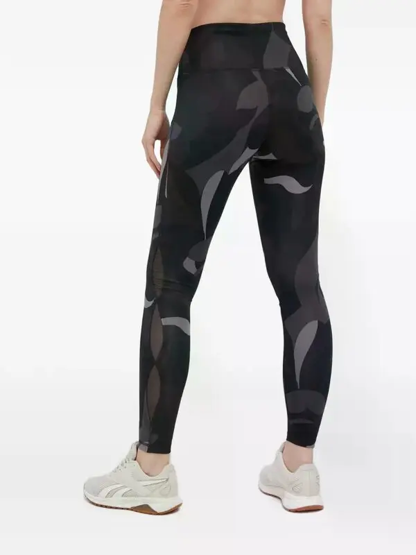 PUMA Abstract-print Mesh-panel Leggings