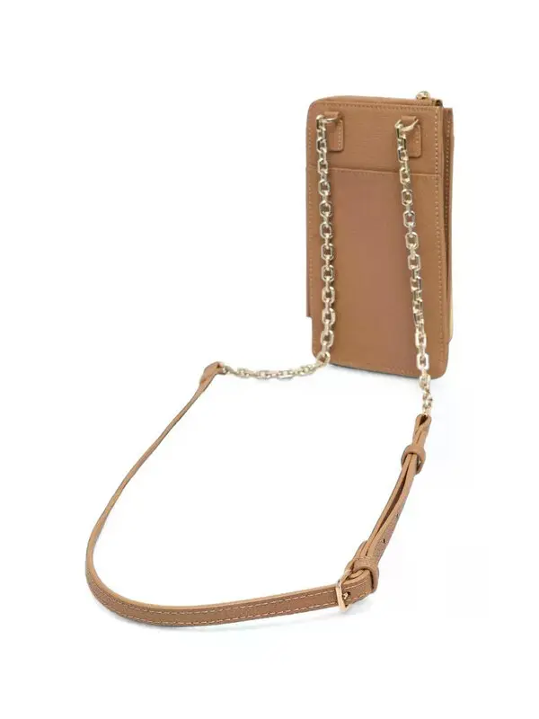 Patrizia Pepe Logo-plaque Calf Leather Phone Bag