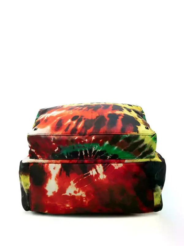 Valentino Garavani 2010-2026 Medium Multicolore Nylon Tie Dye Print Rockstud Backpack