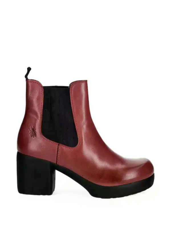 Fly London Famy524fly Leather Chelsea Boots - Red