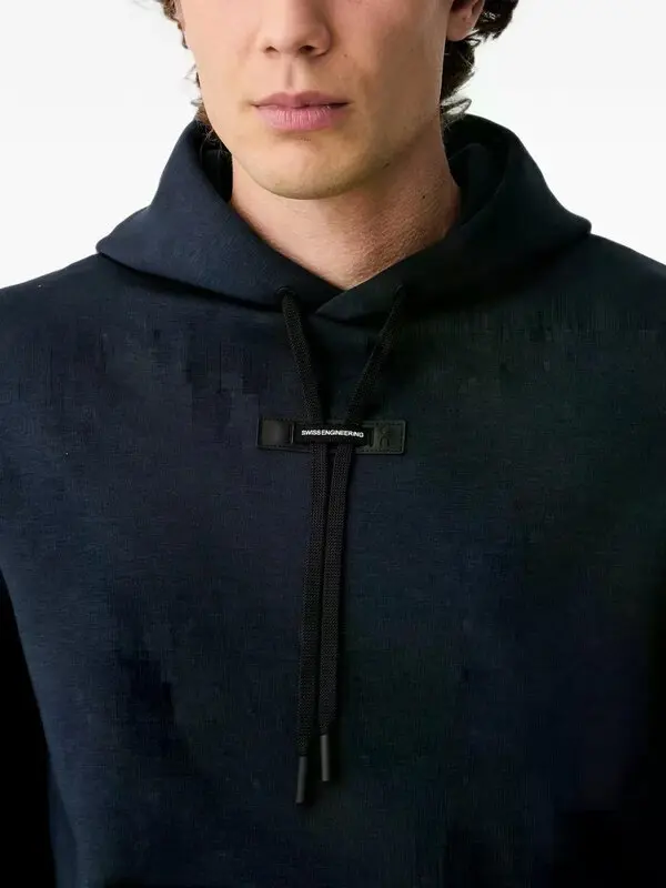 On Focus Tech Logo-print Drawstring Hoodie