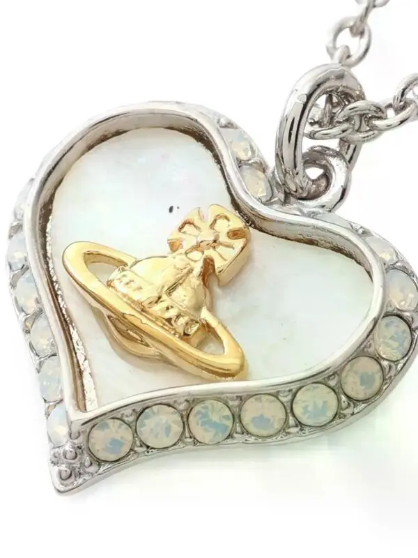 VIVIENNE WESTWOOD 2020s Petra Heart Necklace - Silver